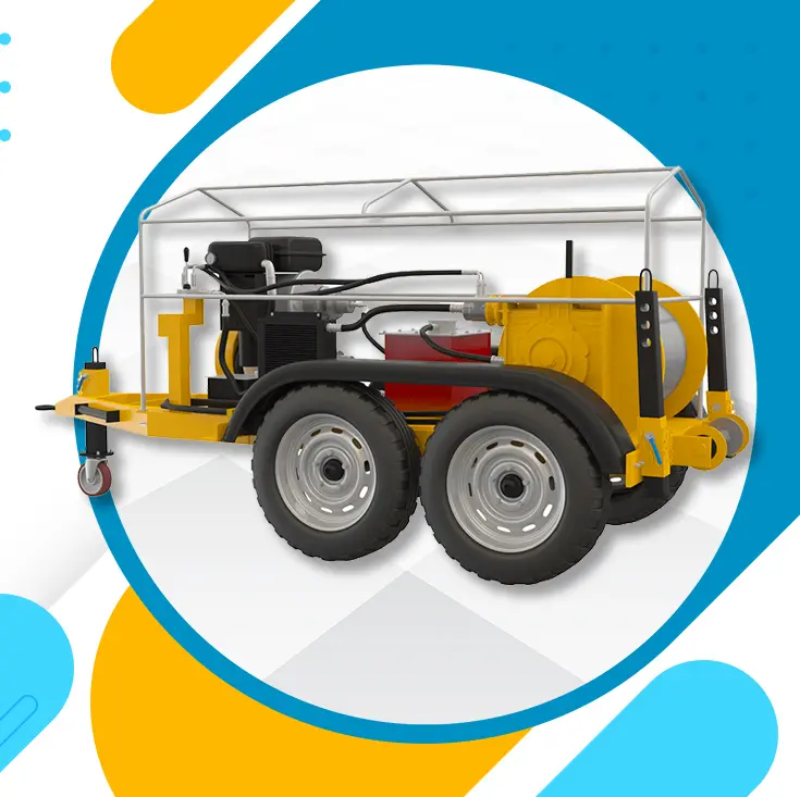 Hydraulic Cable Pulling Machine 12-15 Ton - Allame Makina